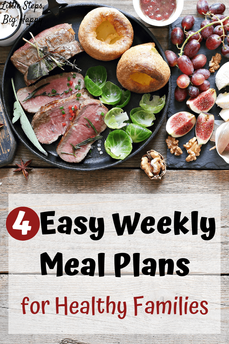 4 Easy Weekly Meal Plans for Healthy Families