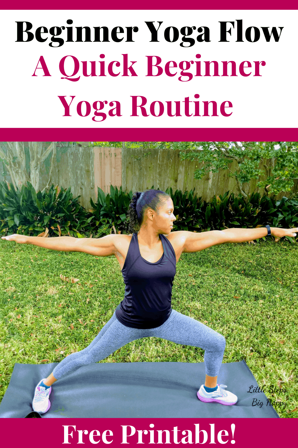 Easy 20-Minute Beginner Yoga Routine - W/ Free Printable!