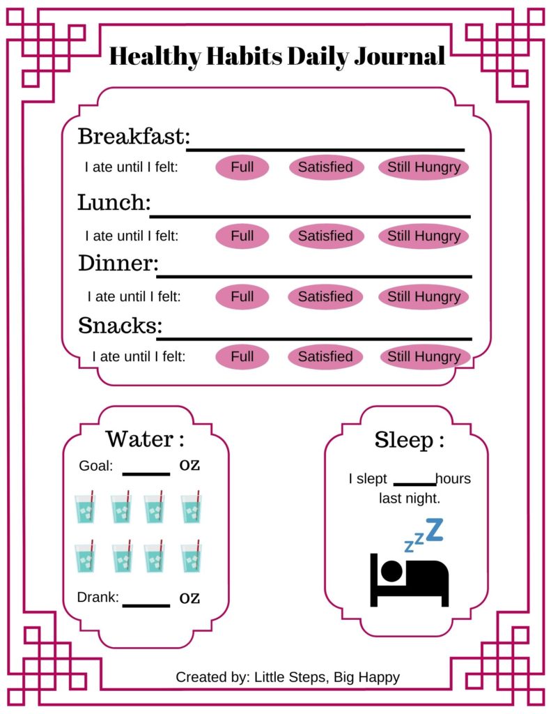 How to Keep a Food Journal for Effective Weight Loss – Little Steps ...