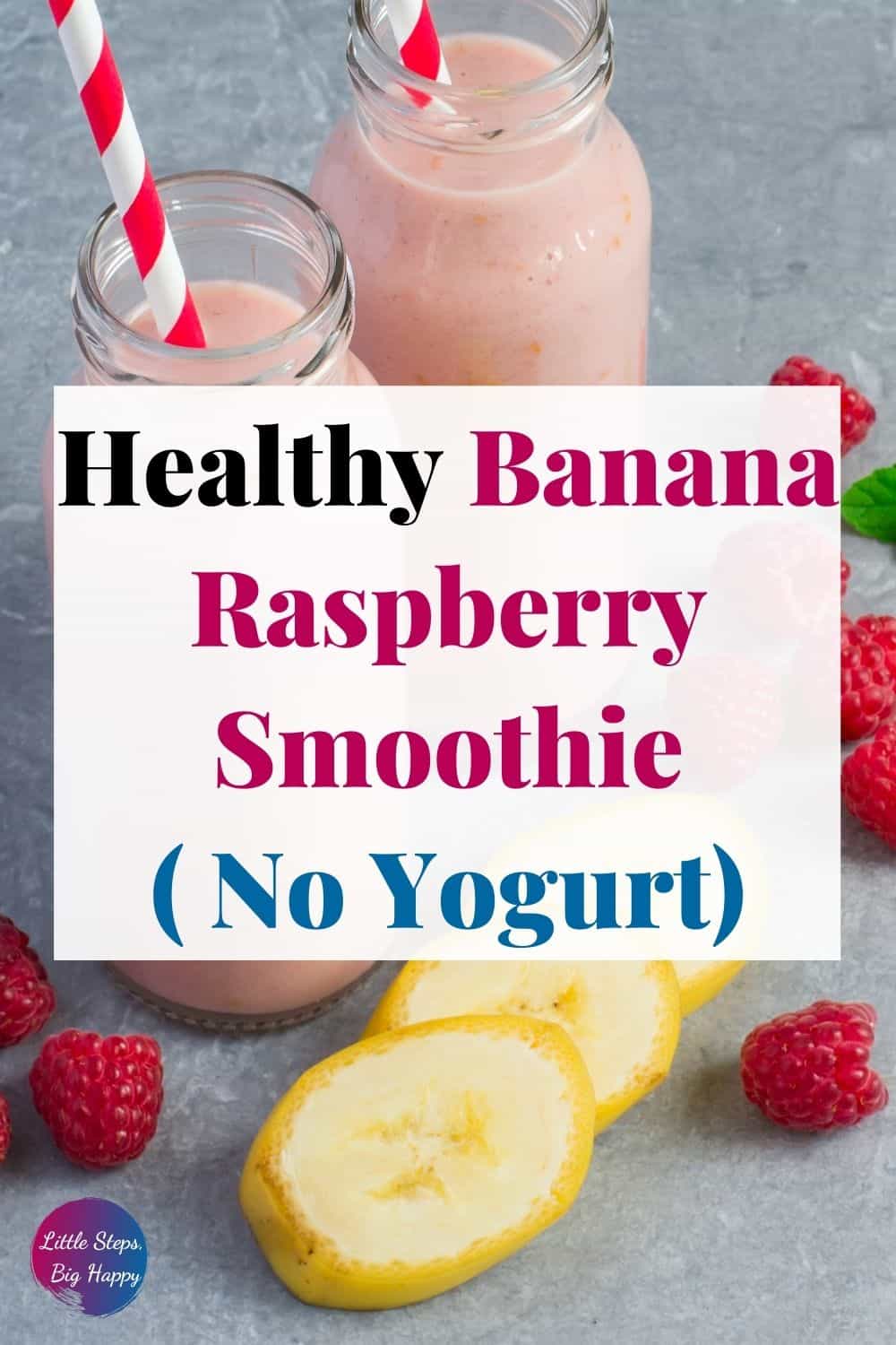 Yummy Frozen Banana Raspberry Smoothie Without Yogurt